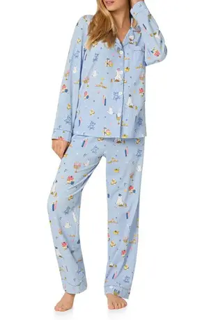 BEDHEAD PAJAMAS Print Stretch Organic Cotton Pajamas - Love And Light