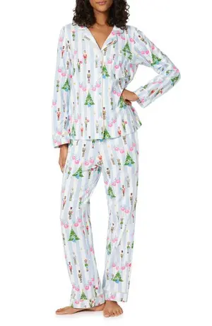 BEDHEAD PAJAMAS Print Stretch Organic Cotton Pajamas Sugarplum Stripe