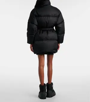 Prada Re-nylon Belted Down Jacket