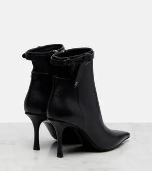 JIMMY CHOO Camie 85 Cutout Leather Ankle Boots