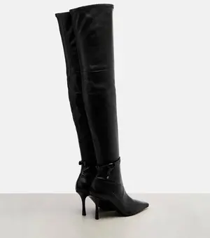 JIMMY CHOO Camie 85 Leather Over-the-knee Boots