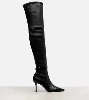 JIMMY CHOO Camie 85 Leather Over-the-knee Boots
