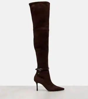 JIMMY CHOO Camie 85 Suede Over-the-knee Boots
