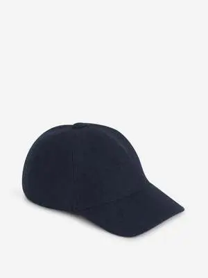 Fedeli Cashmere Logo Cap - Midnight Blue