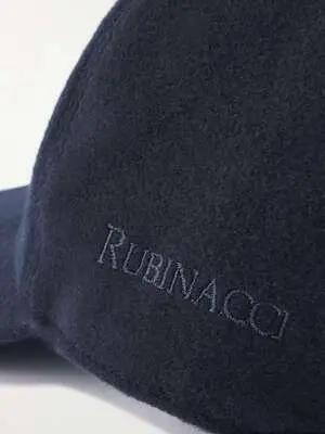 Rubinacci Super 180s Wool Baseball Cap - Navy