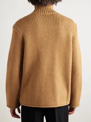 Loewe Wool Rollneck Sweater - Brown