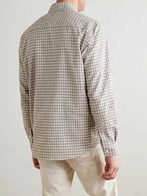 Canali Checked Cotton-flannel Shirt