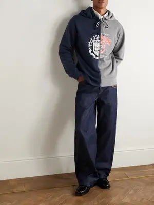 A.p.c. Marc Jacobs Printed Cotton-jersey Zip-up Hoodie
