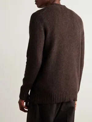 Nn07 Lee 6598 Merino Wool-blend Sweater - Brown