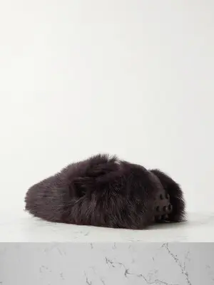 TOD'S Shearling Loafers - Brown