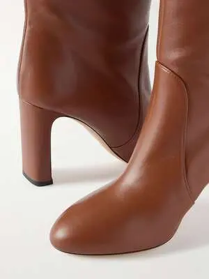 STUART WEITZMAN Babette Tubo Leather Knee Boots