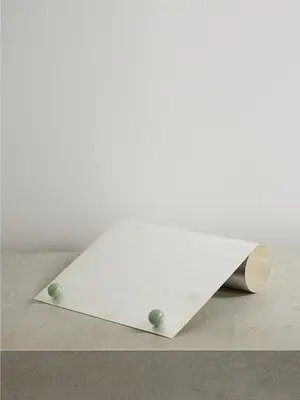 NATALIA CRIADO Plated Ipad Holder With Jasper Stones - Silver