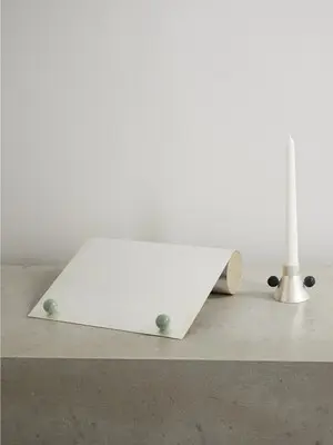 NATALIA CRIADO Plated Ipad Holder With Jasper Stones