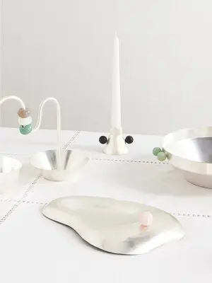 NATALIA CRIADO Ear Shaped Plate With Stone Accent
