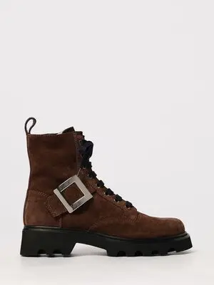 Women's Combat Boots with Buckles
