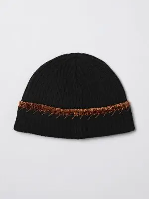 Marni Ribbed Knit Cap - Black