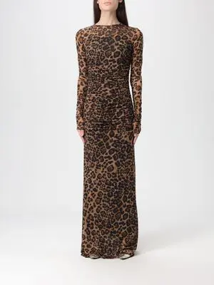 Blumarine Long Sleeve Dress - Brown