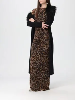 Blumarine Long Sleeve Dress - Brown
