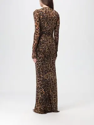 Blumarine Long Sleeve Dress - Brown