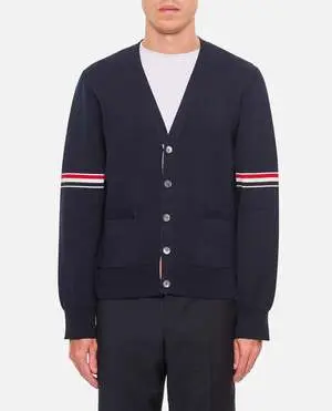 Thom Browne Cardigan With Button Closure - Blu