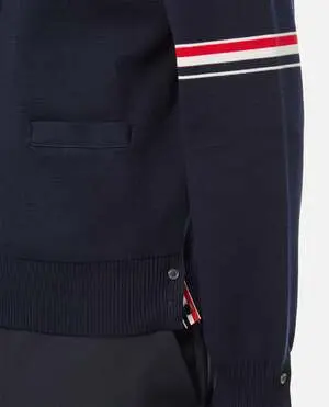 Thom Browne Cardigan With Button Closure - Blu