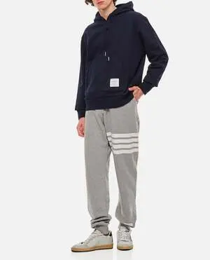 Thom Browne Hoodie With Adjustable Drawstring - Blue