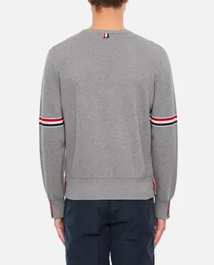 Thom Browne Milano Stitch Crewneck Sweater - Grey