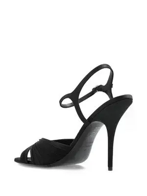 Balenciaga Plissé Dynas Heeled Sandals