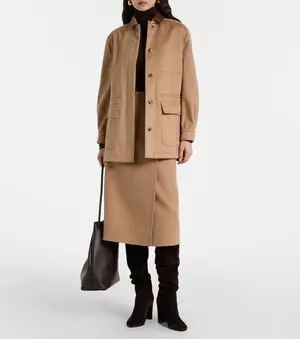 Max Mara Leva Belted Camel Hair Jacket