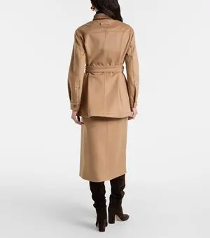 Max Mara Leva Belted Camel Hair Jacket