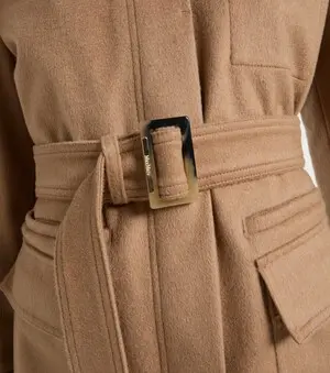 Max Mara Leva Belted Camel Hair Jacket