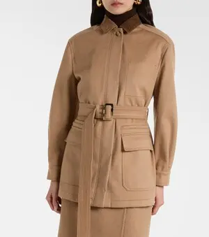 Max Mara Leva Belted Camel Hair Jacket
