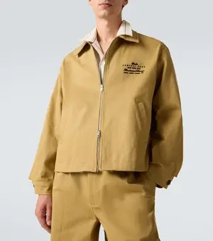 BODE Central Park Cotton Blouson Jacket - Yellow