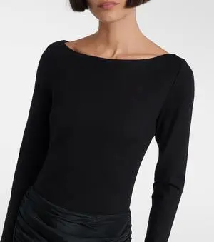 Staud Holland Draped Maxi Dress - Black