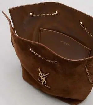 Saint Laurent Cassandre Suede Bucket Bag