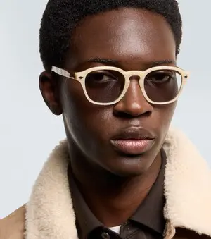 Brunello Cucinelli Round Frame Sunglasses - Neutrals