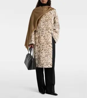 TOTEME Printed Shearling Coat