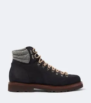 Brunello Cucinelli Suede Lace-up Boots - Blue