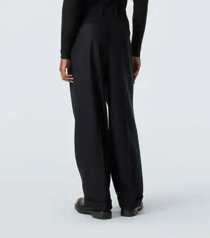 Dolce & Gabbana Virgin Wool Wide-leg Pants