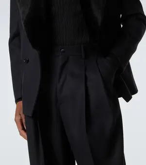Dolce & Gabbana Virgin Wool Wide-leg Pants