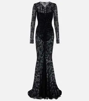 Women's Black Lace Gowns