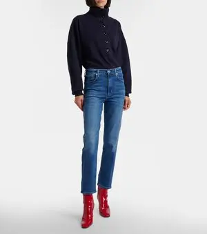 Citizens Of Humanity Caia Mid-rise Straight Jeans - Blue