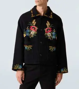 BODE Beaded Aquitaine Embellished Wool Jacket