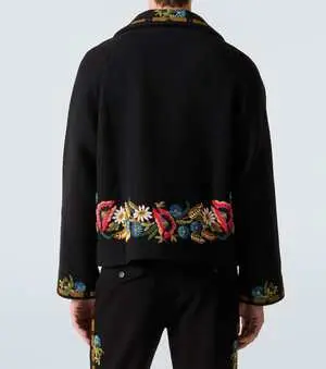 BODE Beaded Aquitaine Embellished Wool Jacket