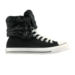 CONVERSE All Star Fold Over High Top Sneakers - Black