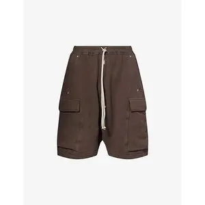Rick Owens Cargobela Drawstring Cotton-jersey Shorts
