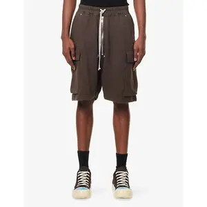 Rick Owens Cargobela Drawstring Cotton-jersey Shorts