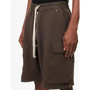 Rick Owens Cargobela Drawstring Cotton-jersey Shorts