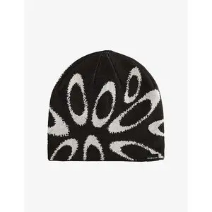Oakley Ellipse Graphic Knitted Beanie - Black/white