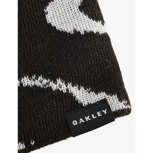 Oakley Ellipse Graphic Knitted Beanie - Black/white